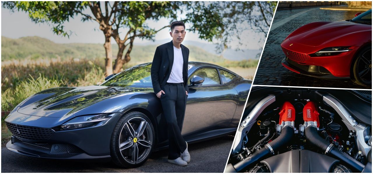 ประสบการณ์การ Test Drive สุดประทับใจ 'ภูผา เตชะณรงค์ x Ferrari Roma'