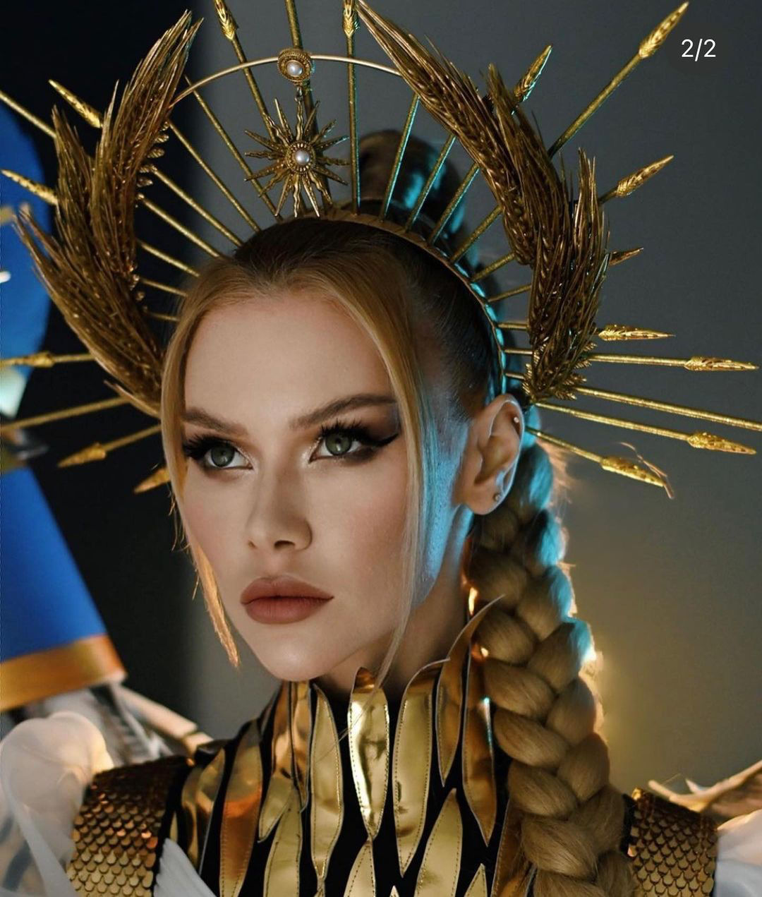 'มิสยูเครน' ในลุคนักรบแห่งแสง เจิดจรัสบนเวทีมิสยูนิเวิร์ส 2023